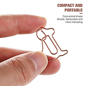 Kisangel 25pcs Colorful Paper Clips Animal Bookmark Clips Marking Clips Lovely Dog Shaped for Office School Supplies Party