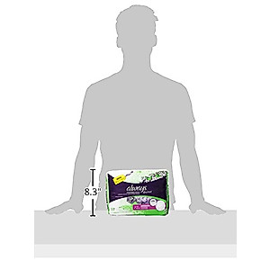 Always Discreet, Incontinence & Postpartum Underwear for Women, Maximum, Large, 17 Count