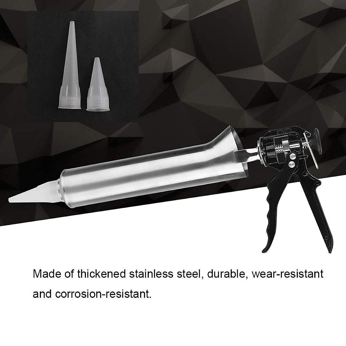 banapoy Caulking Gun, Labor Saving Mortar Grouting Gun, Time Saving Handheld for Cement Grouting Tile Caulking Cement Caulking Sprayer Mortar Grouting Supplies