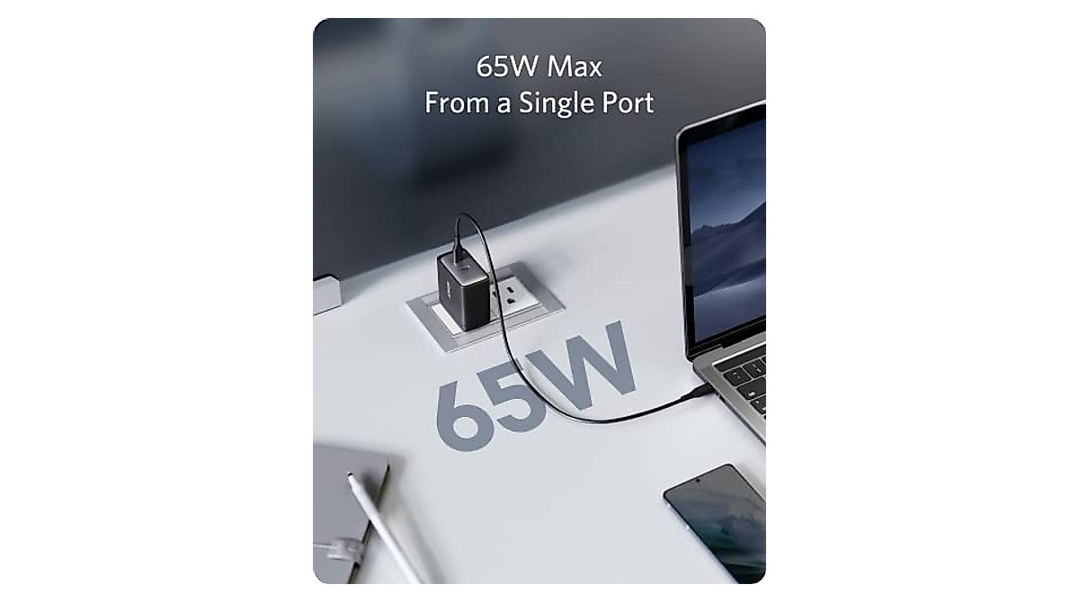 Anker Nano II 65W Fast Charger - Compact USB-C Power Adapter