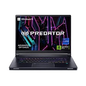 Acer Predator Triton 17 X Gaming/Creator Laptop | 13th Gen Intel i9-13900HX | NVIDIA GeForce RTX 4090 | 17" WQXGA 250Hz G-SYNC Display | 64GB DDR5 | 2TB PCIe Gen 4 SSD | Killer WiFi 6E | PTX17-71-99W5
