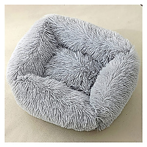 YXXJJ Pet pad Plush Dog Bed Cushion Large Dog Bed House pet Square Cushion Bed pet Kennel Super Soft and Fluffy Comfortable cat and Dog House Soft and Warm, Comfortable to Touch, Easy to Carry