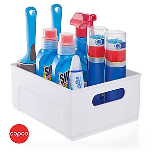 Copco Cabinet Storage Bin, 10-Inch, White