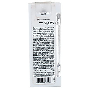 e.l.f. Cosmetics Bite-Size Face Duo, Highlighter, Bronzer & Blush Palette, Highly Pigmented, Spiced Apple, 0.049 Oz (1.4g), 0.049 ounces