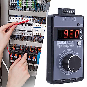 Current Voltage Generator, Function Generator, Voltage Generator, DC 0?10V 0/0?22mA Supply Interface Analog Simulator, Adjustable 4-Digit Display, for PLC Panel Debugging, Device
