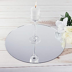 Round Mirror Wedding Table Centerpieces (12" Inches)