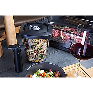 Vacu Vin Vacuum Container - 2-in-1 Food Containers Vacuum for Fresh Food & Food Saver Containers - Food Storage Vacuum Container for Longer Freshness & Instant Marinating - Preserve & Marinate