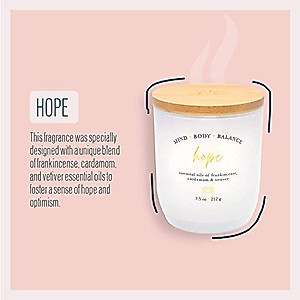 Aromatherapy Candle by Studio Oh! - Hope - 7.5-Ounce Coconut-Soy Blend Wax Scented Jar Candle for Home & Office - Burns up to 40 Hours