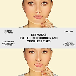 Xhoon 24K Gold Under Eye Patches - 40 PCS Under Eye Mask Amino Acid & Collagen, Under Eye Mask for Face Care, Eye Masks for Dark Circles and Puffiness, Under Eye Masks for Beauty & Personal Care