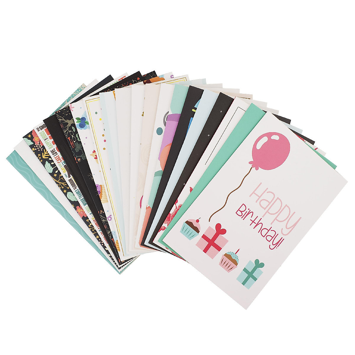 Mr. Pen- Birthday Cards, 20 Pack, Birthday Cards with Envelopes, Blank Inside Birthday Cards, Assorted Birthday Cards, Happy Birthday Cards Bulk, Birthday Card Assortment, Box of Birthday Cards