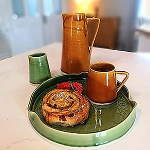 Castle Arch Pottery Ceramic Mug Savor Brown Handmade Pottery Tea Cup Stoneware Kithen Breakfast Item Housewarming Gift Kitchenware Present