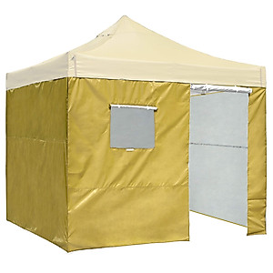 Instahibit 10x6.5 Ft Pop up Canopy Sidewall Kit Door Window Privacy 4 Pieces (Sidewall Only)