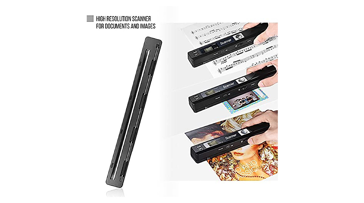 LAOJIA Portable Document Scanner - 900DPI, Wireless