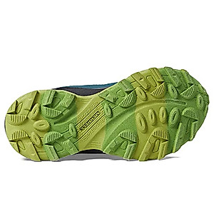 Merrell Moab Speed Low Alternative Closure Waterproof Hiking Shoe, Green, 2 US Unisex Big Kid
