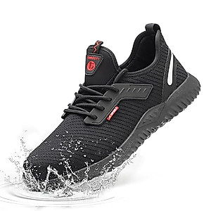 Waterproof Steel Toe Safety Shoe for Men Lightweight Slip Resistant Work Sneaker Comfortable Puncture Proof Indestructible Industrial Construction Zapatos Punta de Acero seguridad para Hombres trabajo