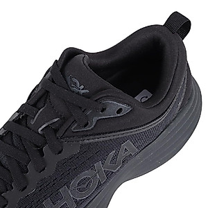 Hoka Women's Bondi 8 Sneaker, Black/Black, 7.5