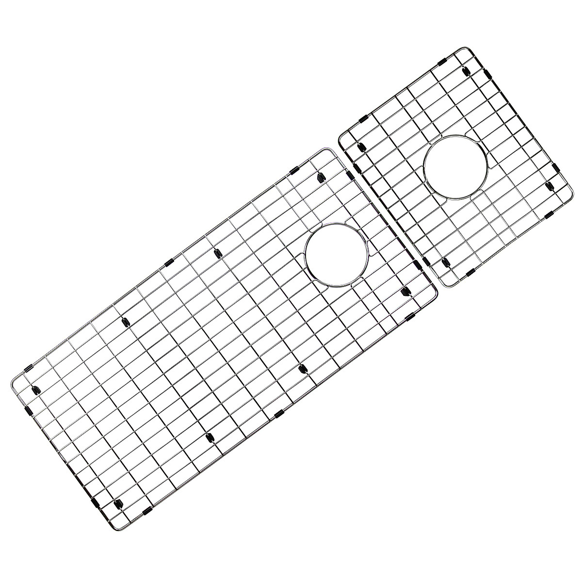 KINGSMAN ALL-IN-ONE Workstation 48 in. 16-Gauge Undermount Double Bowl Stainless Steel Kitchen Sink w/Build-in Ledge and Accessories (Galaxy Pearl Black)