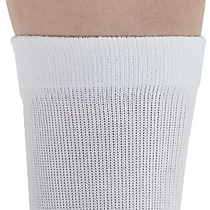 Ames Walker AW Style 130 Coolmax 20-30 mmHg Firm Compression Crew Socks White Medium