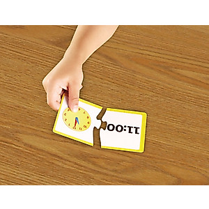 Learning Resources Magnetic Ten-Frame Answer Boards (Set of 4) and 100 Counters + Learning Resources Time Activity Set - 41 Pieces