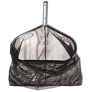 Poolmaster 21196 Heavy-Weight Deluxe Aluminum Swimming Pool Leaf Rake, Premier Collection, Black