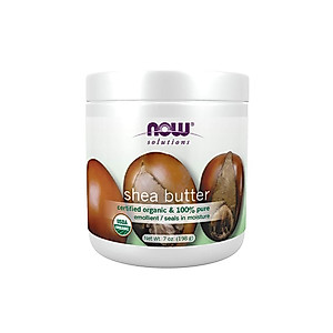 NOW Foods Solutions, Certified Organic Shea Butter, Moisturizer For Rough And Dry Skin, 7-Ounce