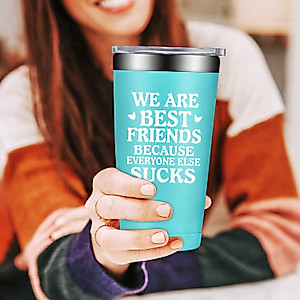 Fufendio Gifts for Women Friends - Best Friend Birthday Gifts for Women - Friendship Gifts, Valentines Day Gifts for Friend Female - Insulated Coffee Mug Tumbler Cup