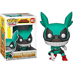 Funko POP My Hero Academia - Deku with Helmet (Izuku Midoriya) Pop! Vinyl Figure (Bundled with Compatible Pop Box Protector Case), Multicolor, 3.75 inches