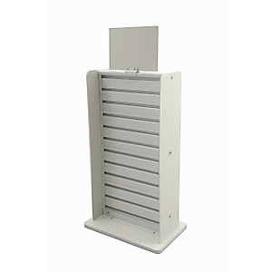 FixtureDisplays® White Slatwall Display Countertop Rack POP POS Retail Stand 11561