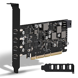 Sinefine 5 Ports USB 3.0 PCI Express (PCIe) Expansion Card (3 USB Type-A and 2 USB Type-C Ports)