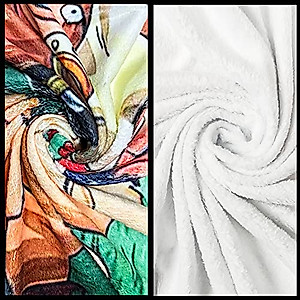 Anime Blanket Ultra Soft Flannel Throw Blankets Warm Lightweight Bedding Air Conditioner Blanket for Sofa Bedroom Office Funny Anime Throw Blankets 40X50Inch