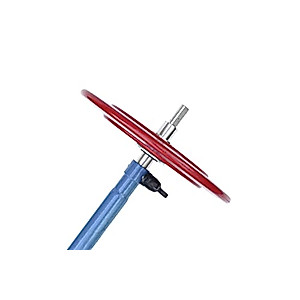 Ice Fishing Auger Stopper with Drill Bit Adapter (9"disc, fits up to 8" auger blades) for Cordless 20volt Lithium Battery Drills - Prevent Auger Blade from Slipping Beneath The Ice.