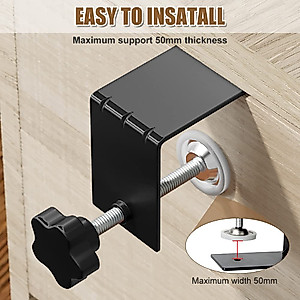 Federedevo Cabinet Hardware Jig Universal C Clamp, 2 Pcs Drawer Fixing Clip for Accurate and Fast Installation of Door Front Knobs, Pulls Handles, Flexible Drill Hole Guide Position Tools
