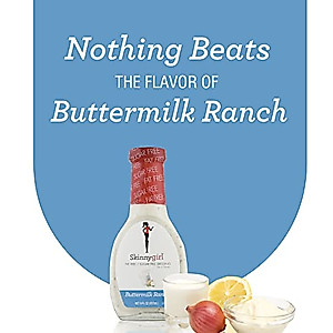 Skinnygirl Fat-Free Salad Dressing, Sugar-Free Buttermilk Ranch, 8 Ounce