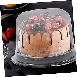 MAGICLULU 80 Pcs Packing Box Cake Box Cheese Cakes Cheesecakes Cheesecake Carrier Single Cake Holders Muffin Foam Cooler Cupcake Takeout Container Mini Cakes Chiffon Individual Round Plastic