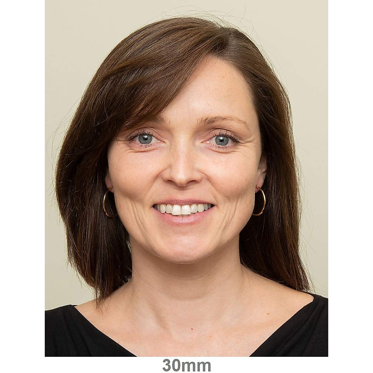 Medium 14K Yellow Gold Continuous Endless Hoop Earrings (2mm Tube) (30mm)