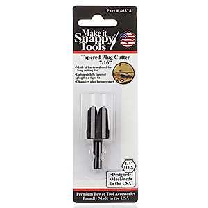 Snappy Tools 7/16" Tapered Plug Cutter