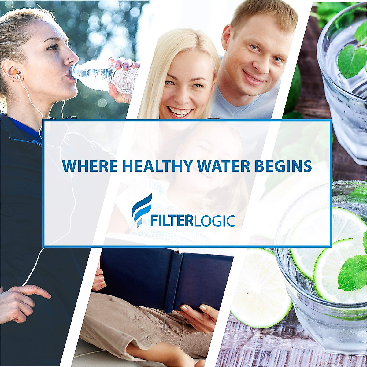 Filterlogic 3US-PF01 Under Sink Water Filter, Replacement for Advanced 3US-PF01, 3US-MAX-F01H, 3US-PF01H, Delta RP78702, Manitowoc K-00337, K-00338, HF20, HF25, HF27, HF25-S, HF20-I, Pack of 1