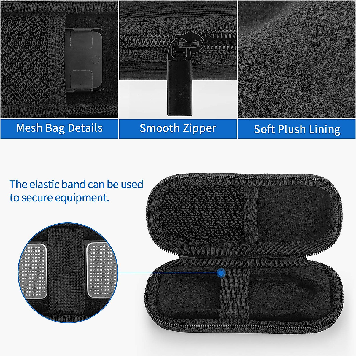 Hard Case for AliveCor kardia Mobile Heart Monitor EKG Devices, Travel Case Protective Cover Storage Bag (6L/Classic EKG)