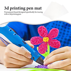 FELTECHELECTR 10pcs Board 3D Printing Pen Mat 3D Pen Pad Drawing Board 3dpen Mat Art Mats Kids 3 Mat 3D Pen Mat 3D Doodler Pen Mat Child White Three-Dimensional PVC Drawing Tool