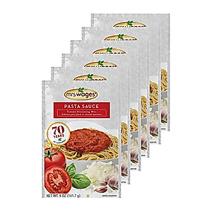 Mrs. Wages Pasta Sauce Canning Mix 5 Ounce (Pack of 6)