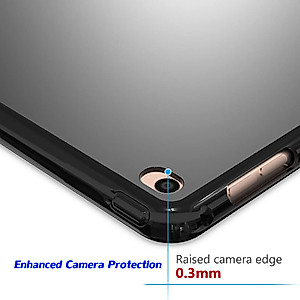 Puxicu Case for iPad 6th/5th Generation 2018&2017, Slim Design Matte TPU Rubber Soft Skin Silicone Protective Cover for iPad 9.7 Inch 2018 (6th Generation) / 2017 (5th Gen) 9.7" Tablet - Black