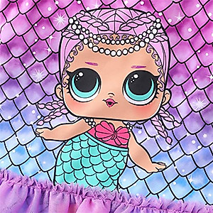 L.O.L. Surprise! Kid Girl Mesh Splice Mermaid Onepiece Slip Swimsuit Light Purple Kids: 11-12 Years