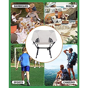 logard 2 Pack Lightweight Portable Camping Chair,Folding Outdoor Chair High Load Capacity,Sturdy Folding Chair for Hiking,Beach,Fishing,Festival, Hiking, Backpacking