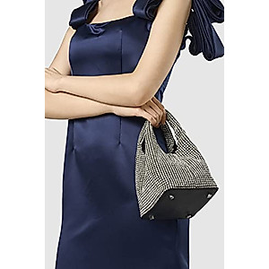 BABEYOND Women's Sparkly Clutch Evening Bags Glitter Rhinestone (Silver)