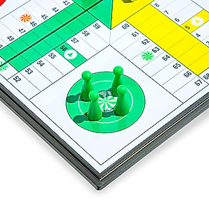 Ludo Magnetic Folding Travel Board Game Set - 9.75 Inches