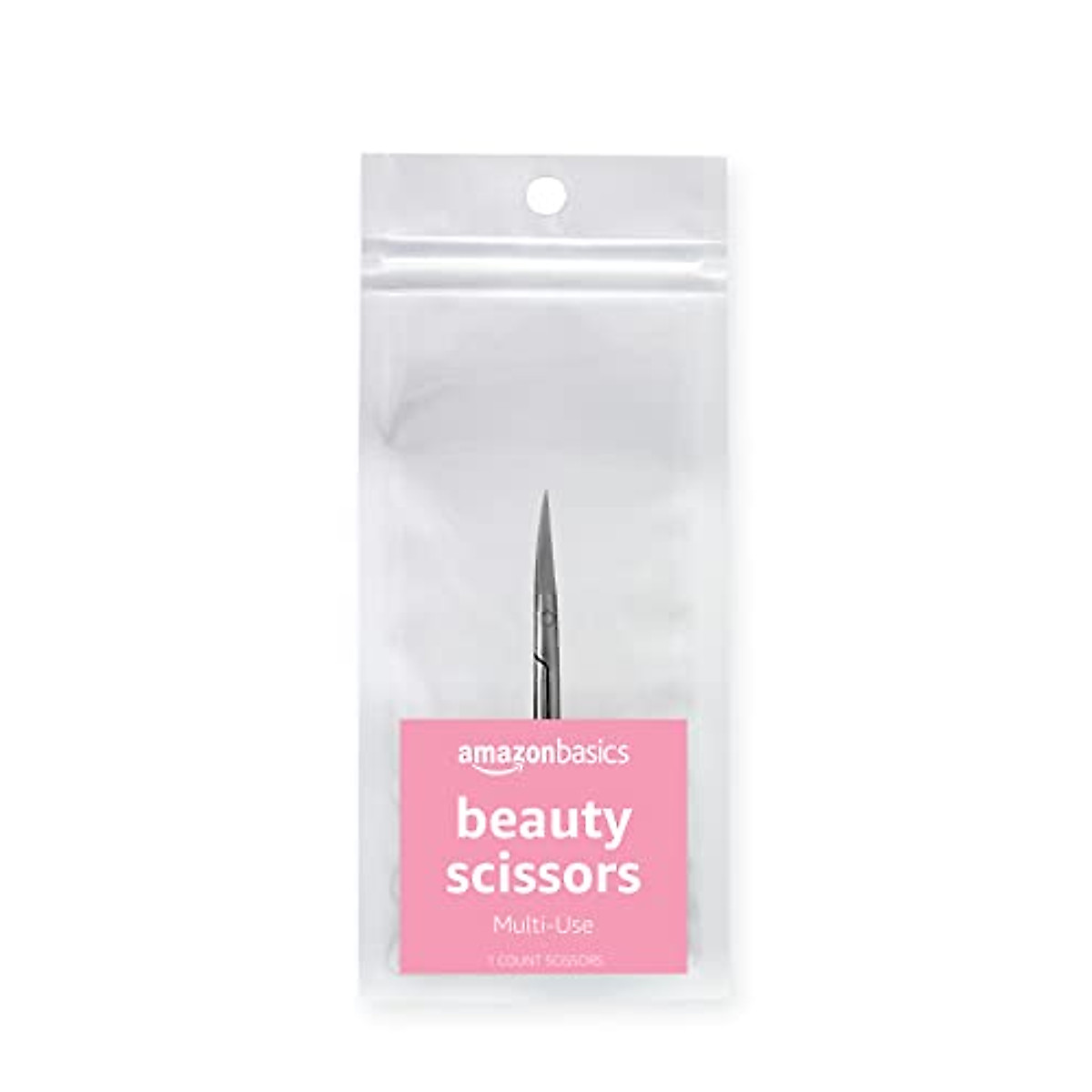 Amazon Basics Beauty Scissors, Stainless Steel, Silver