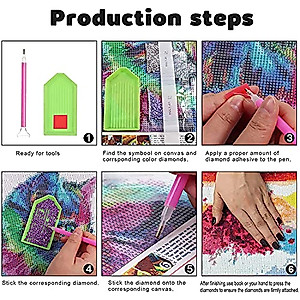 DIY Diamond Painting Jack and Sally Halloween 12x16Inch, Full Round Drill Kits Nightmare Before Christmas Cross Stitch Mosaic Art for Adults Relax & Home Wall Decor Festival Gift