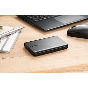 Toshiba Canvio Basics 2TB Portable External Hard Drive USB 3.0, Black - HDTB520XK3AA