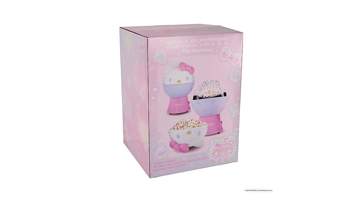 Hello Kitty 50th Anniversary Popcorn Maker | Fun & Easy Kitchen Appliance