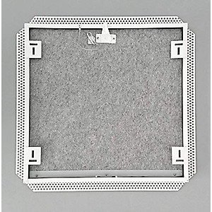 Access Door 6" X 6" Sound Rated Steel Access Panel Felt Covered Door for Concealed Wall/Ceiling Application with Slotted Lock - [Outer Dimensions: 7" Width X 7" Height]